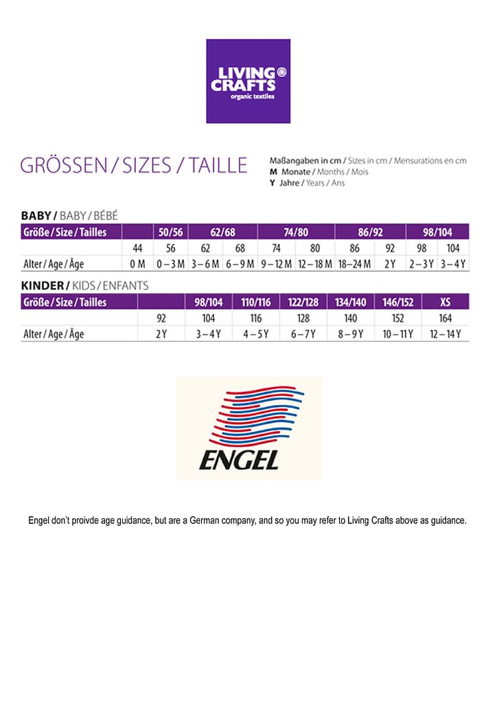 Sizing guidance | Uni and Jack
